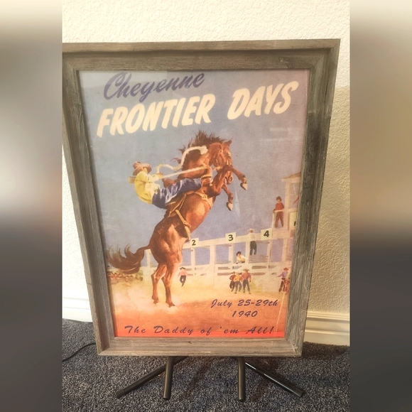 Art | Original Cheyenne Frontier Days Rodeo Poster 194 | Poshmark